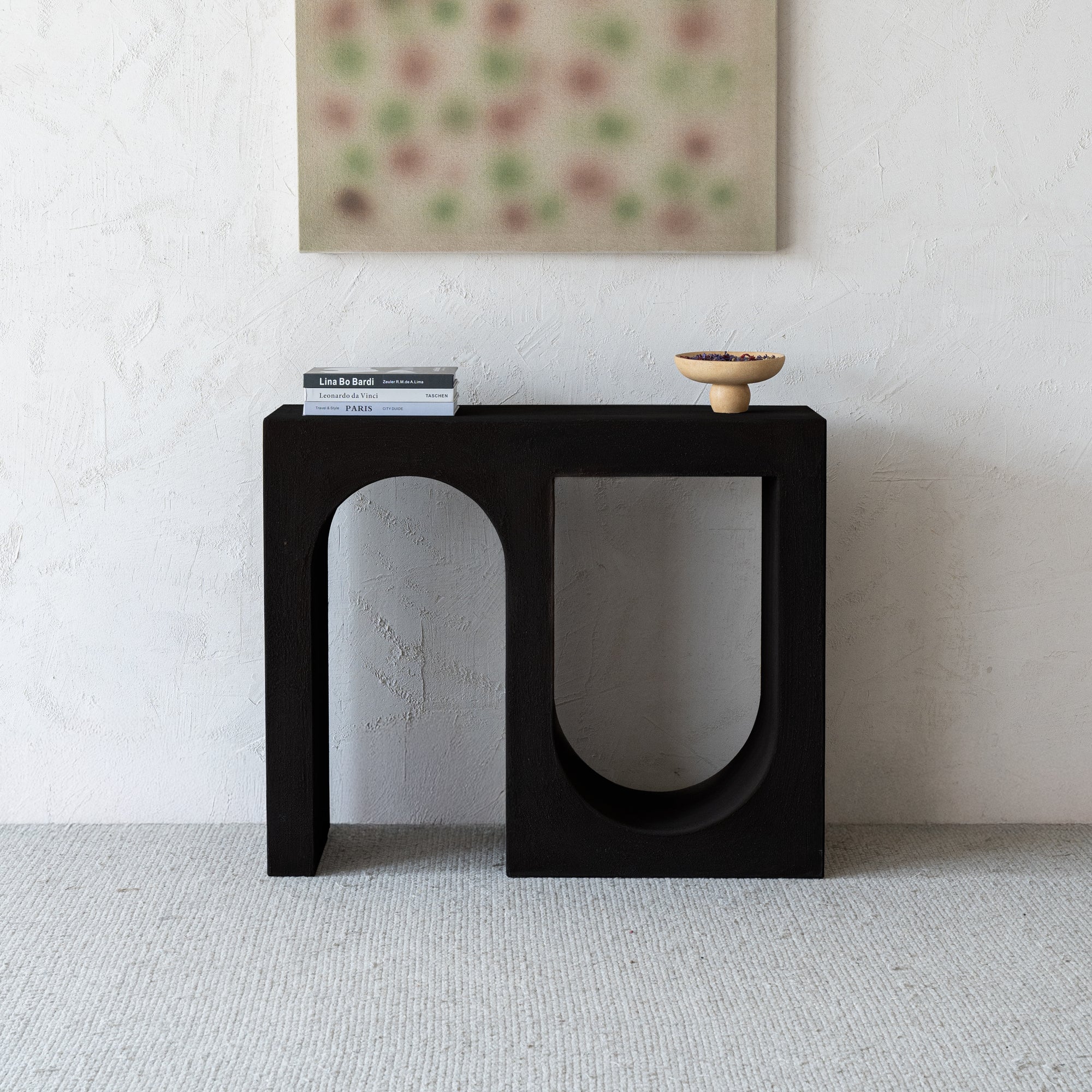 Alaska Vista Modern Arch Wood Console Table | Contemporary Console ...