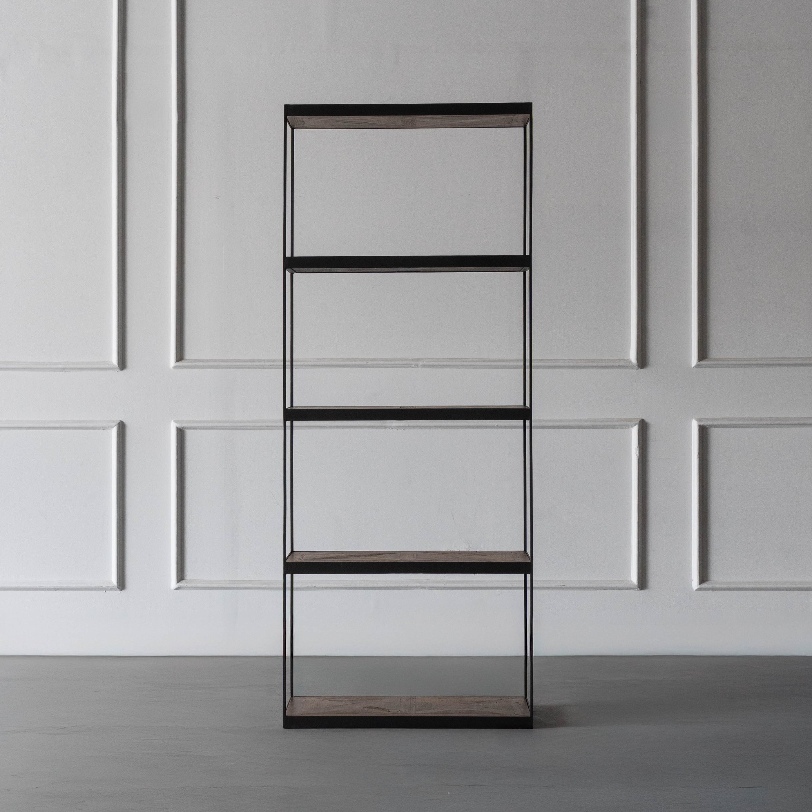 Vintage Style Industrial X-Shape Wood Bookshelf | Rustic Loft Storage ...