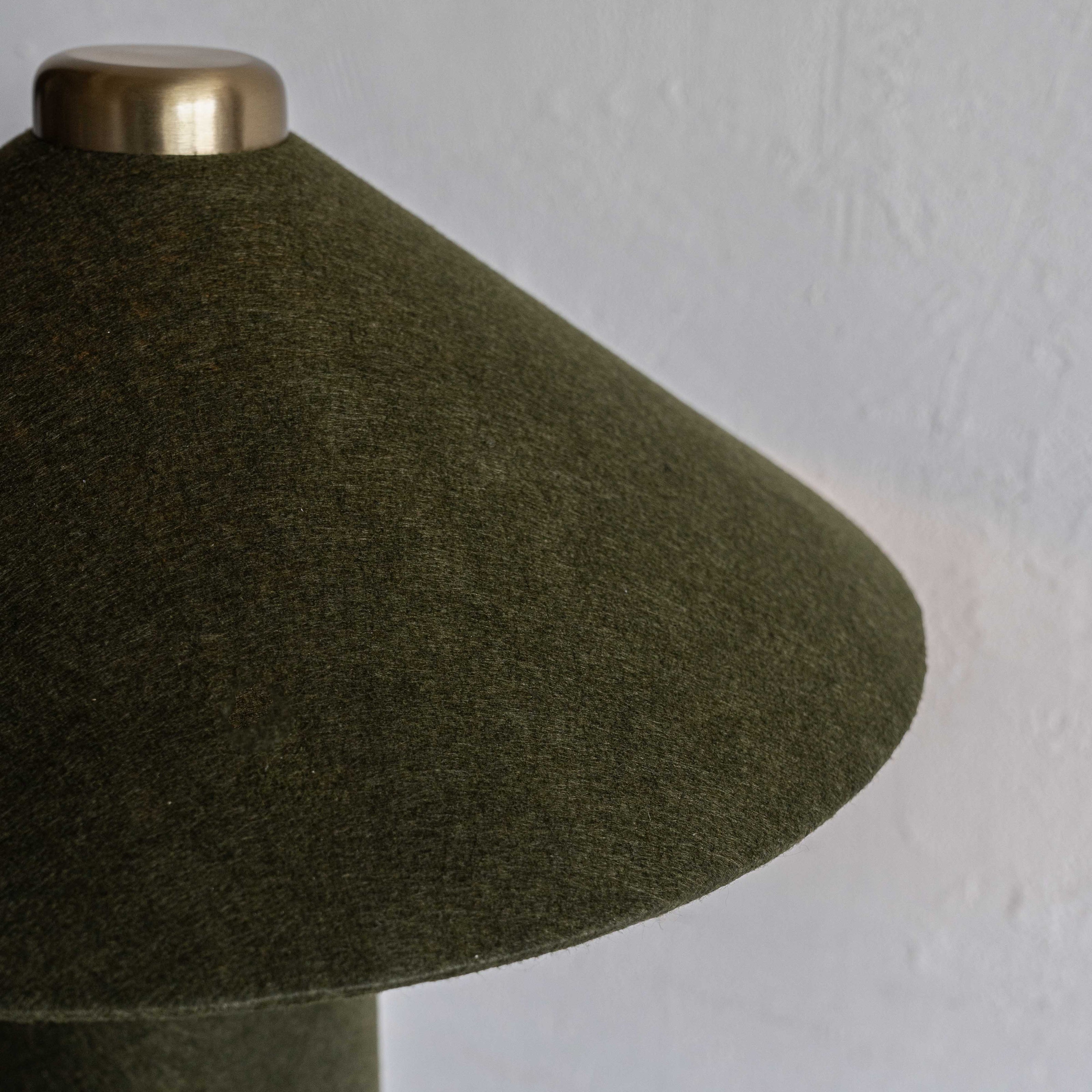 Mellow Beam Japanese Style Floor Lamp | Felt Fabric in Sage Green - WS ...