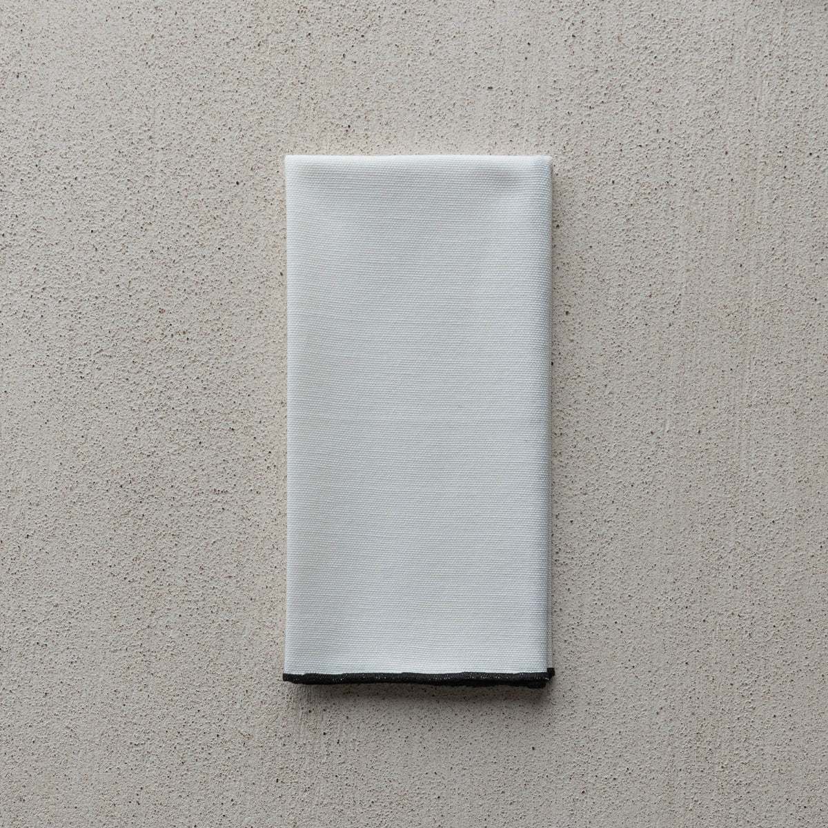 Buy WS - Linen Set Of 2 Table Napkin - White/Black | Ws Living Furniture