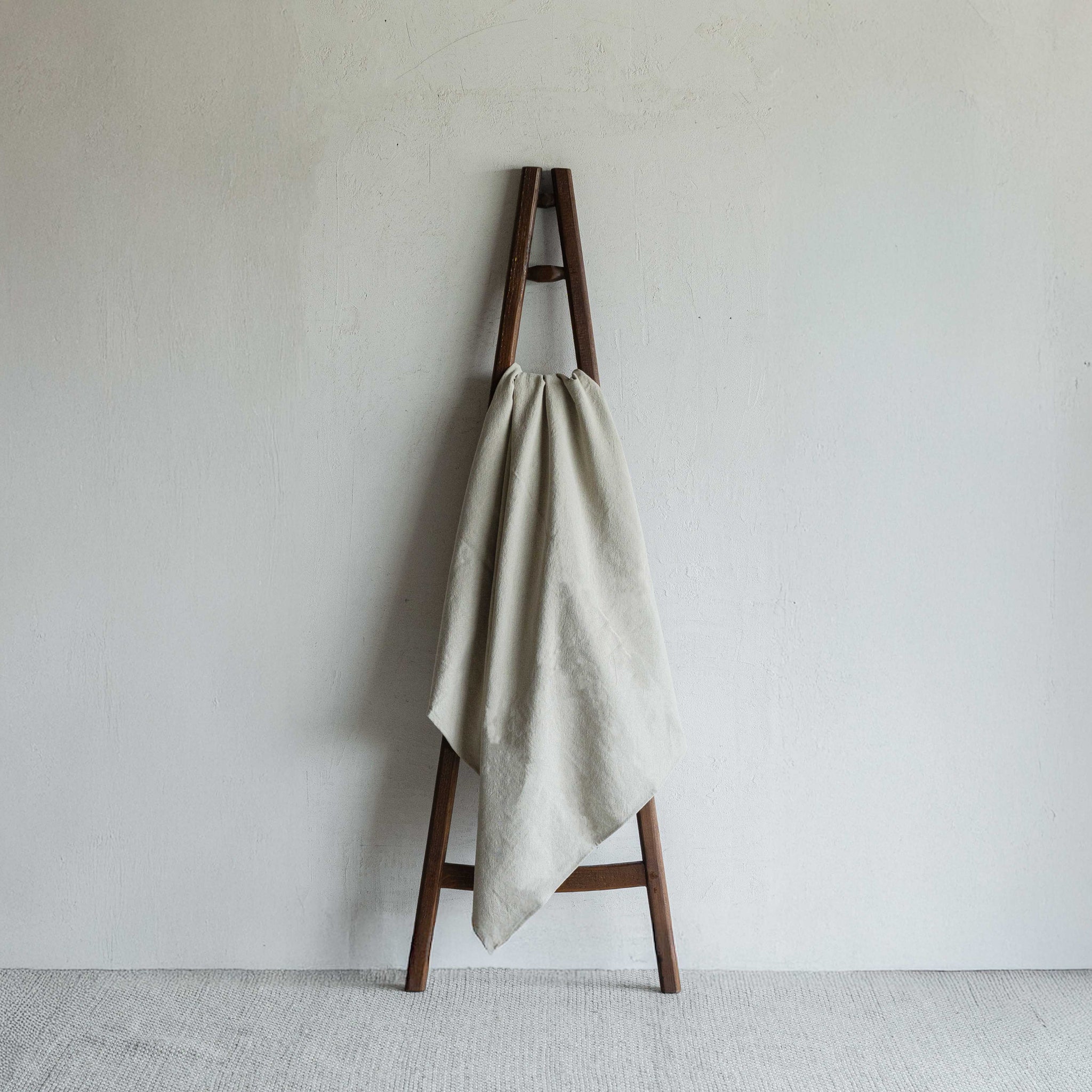 Crush Beige Linen Throw Blanket Dubai | Textured Linen WS Living
