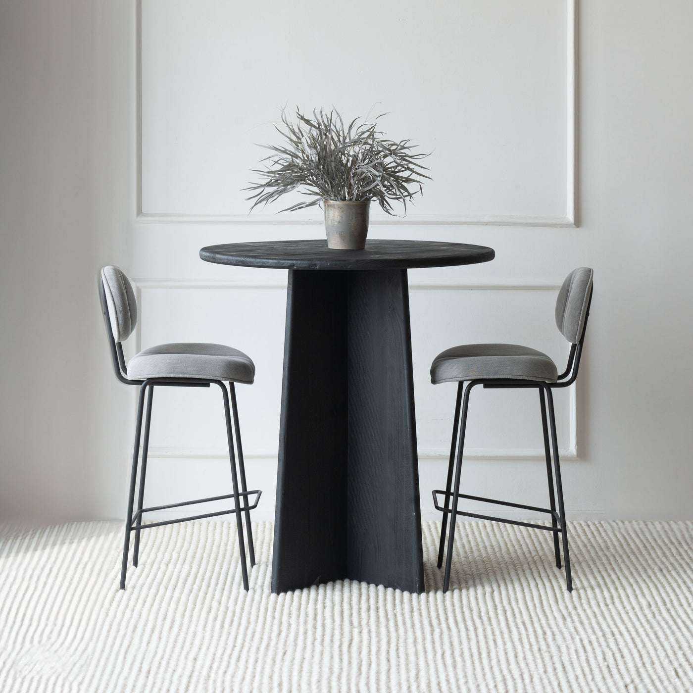 Tokyo Wooden Round Black Bar Table | Modern Bar Furniture Dubai – WS ...