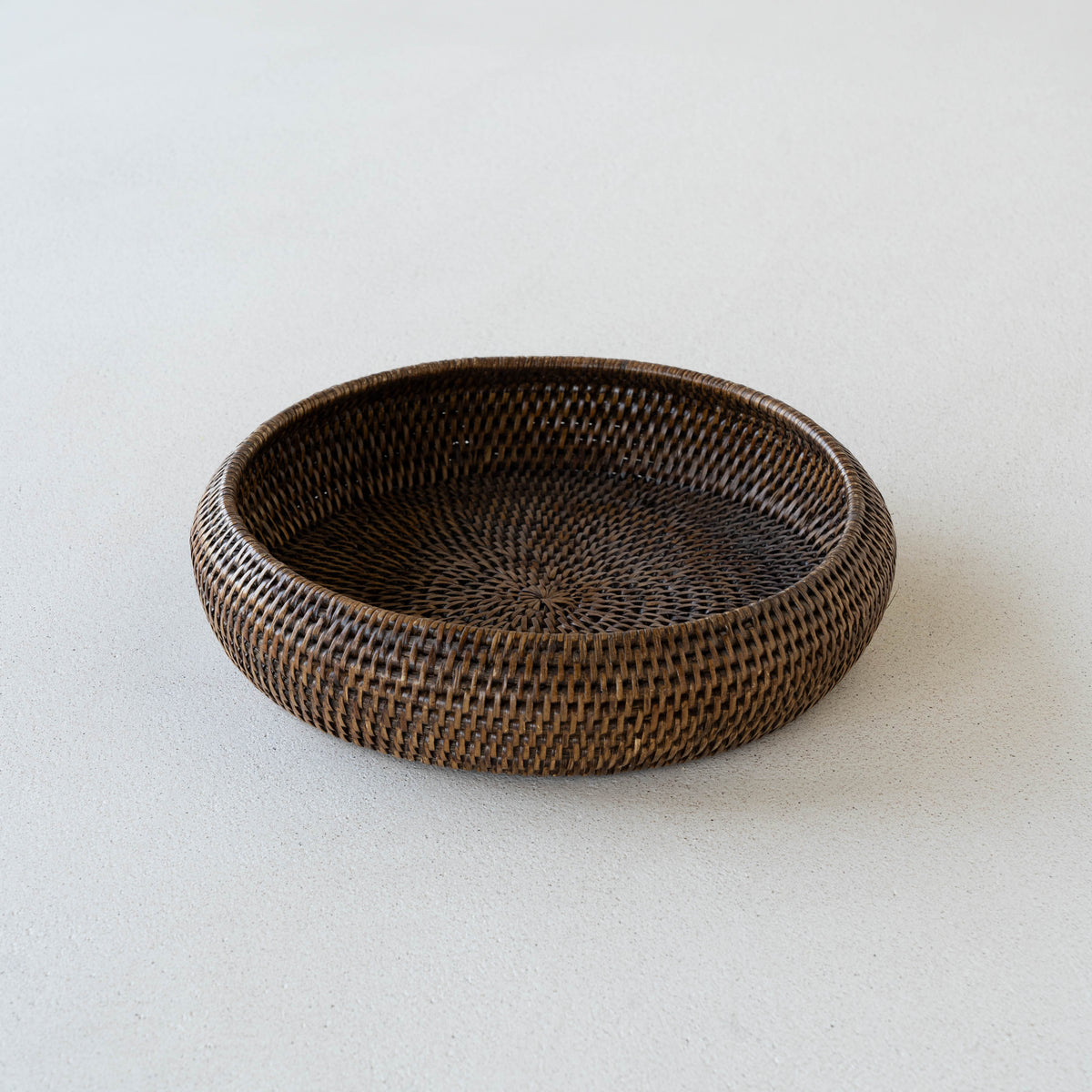 Handmade Rattan Round Fruit Bowl
