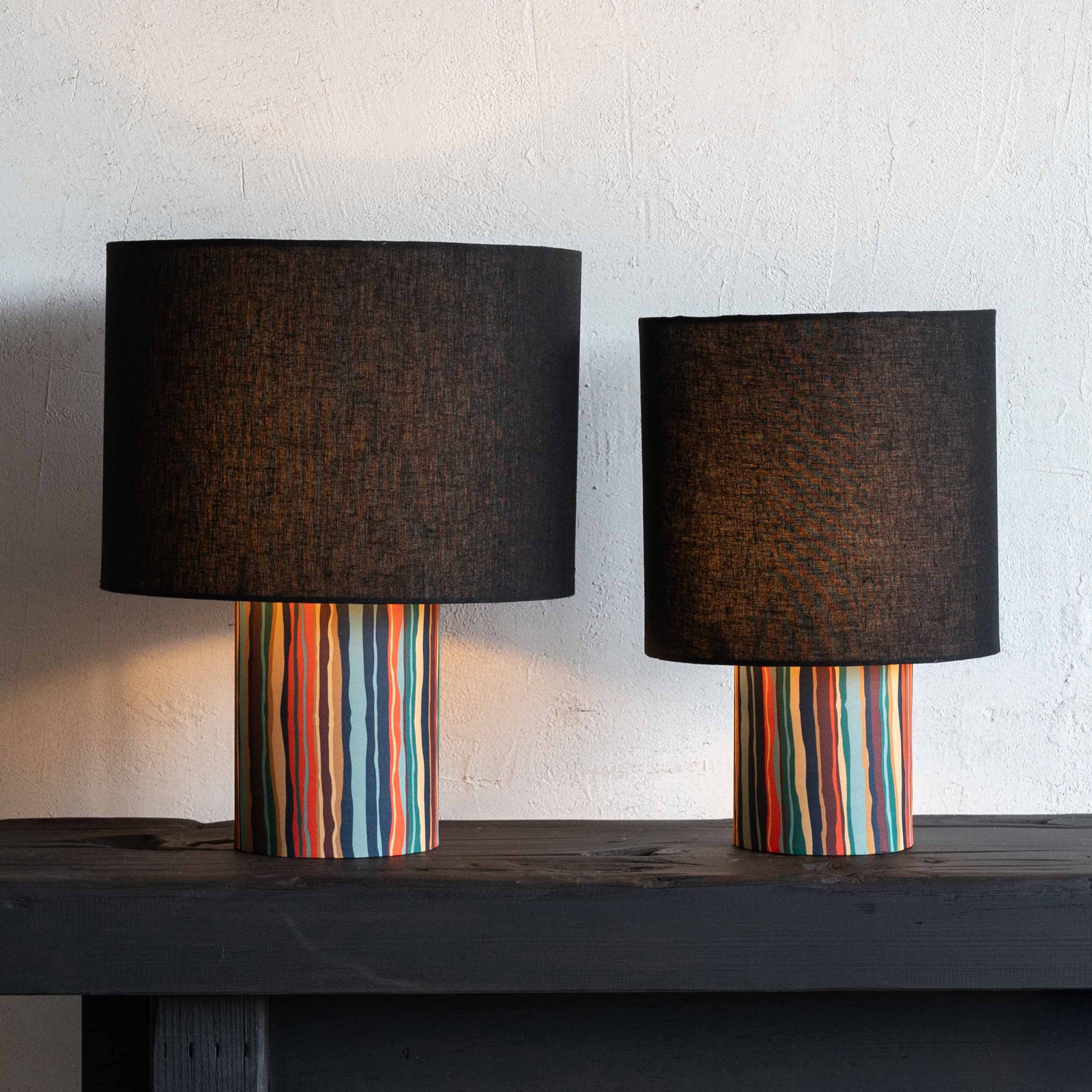 Yara Multi Color Fabric Table Lamp | Printed Artistic Lighting - WS ...